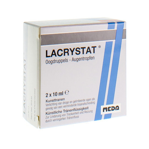 LACRYSTAT OOGDRUPPELS FLACON 2X10ML - christophar